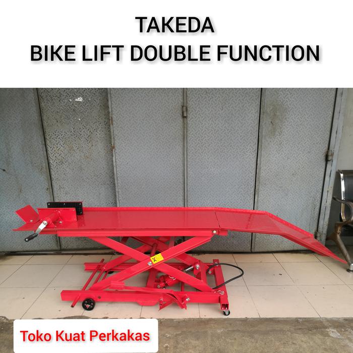 Jual Bike lift sepeda motor TAKEDA hidrolik angin ban manual - Kota ...