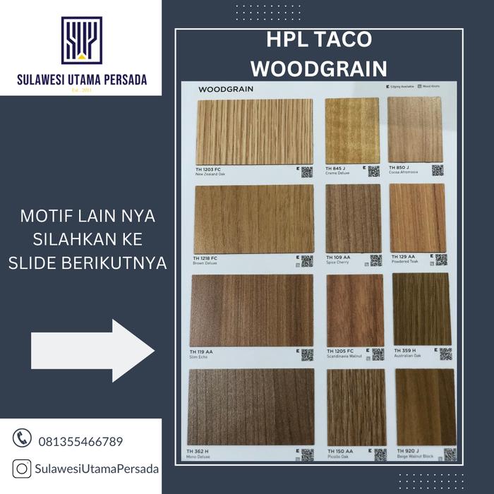 Jual hpl taco motif kayu TACO hpl - Kode "H" - Kota Makassar ...