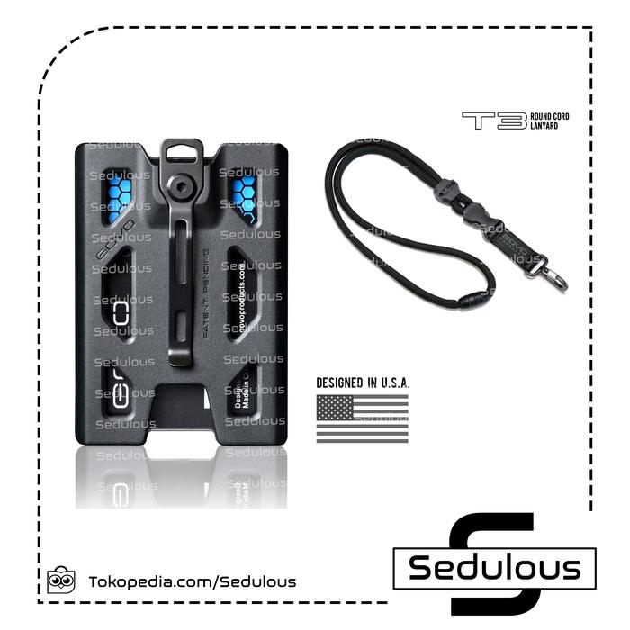 Jual Bundle GoVo Badge ID Card Holder + T3 Lanyard Plastic - Hitam - Kab. Tangerang - Sedulous ...