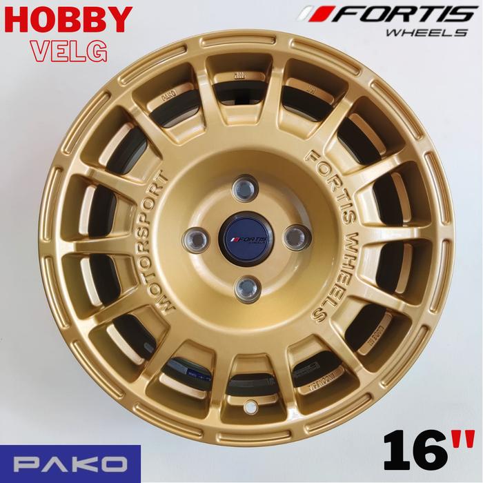 Jual VELG FORTIS WHEELS BY PAKO PRW 16 R16 x 7 4H 114,3 38 RALLY GOLD ...