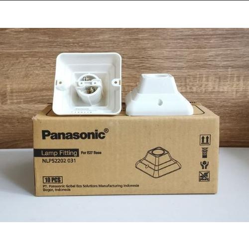 Jual Fitting Lampu Tempel Plafon E27 Panasonic - NLP52202(Kotak) - Kota ...