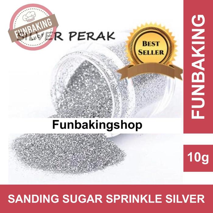 Jual FunBaking - 10GR SANDING SUGAR GOLD SPRINKLES EDIBLE SPRINKLE EMAS ...