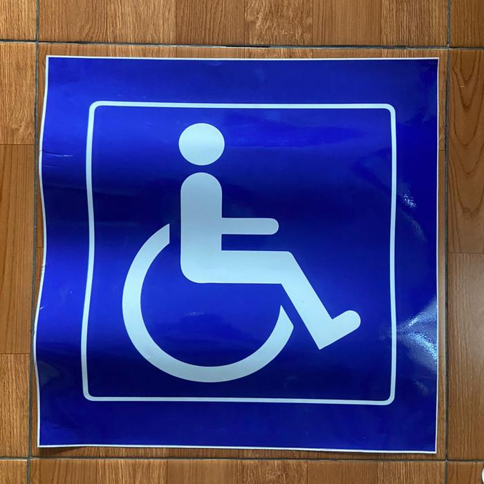 Jual Stiker Difabel, Stiker lantai, Stiker Lambang kursi roda - Kab ...