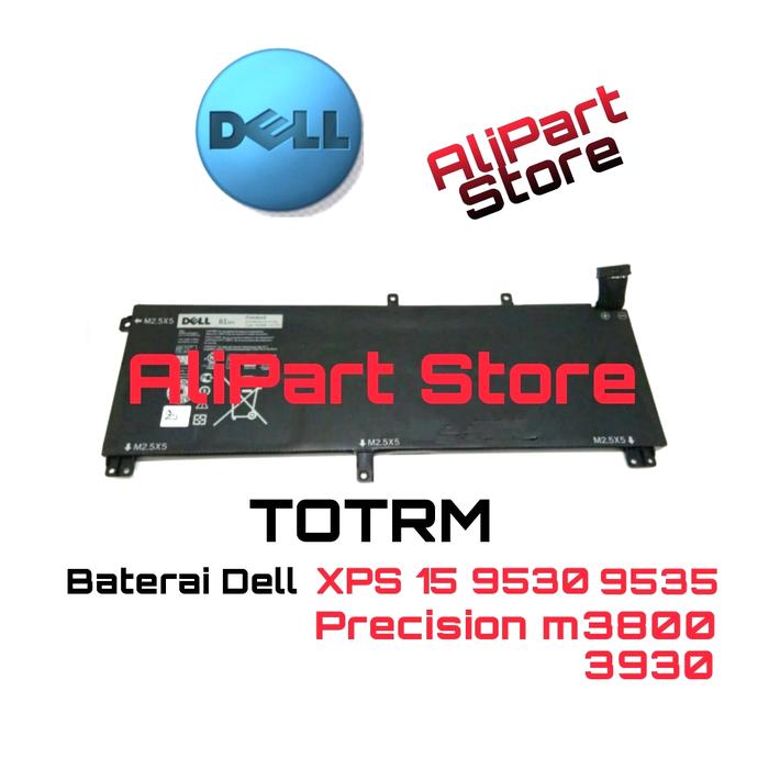 Jual Baterai Dell TOTRM Precision M3800 3930 XPS 15 9530 9535 Original ...