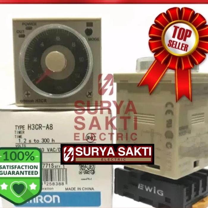 Jual TIMER OMRON H3CR-A8 MULTIVOLT 24V-240V AC / DC + SOCKET - Jakarta ...