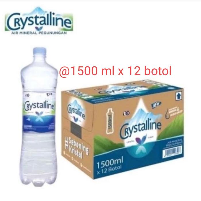 Jual CRYSTALLINE air mineral 1500 ml 1 dus isi 12 botol - Kota Semarang - Serambi_oshop | Tokopedia