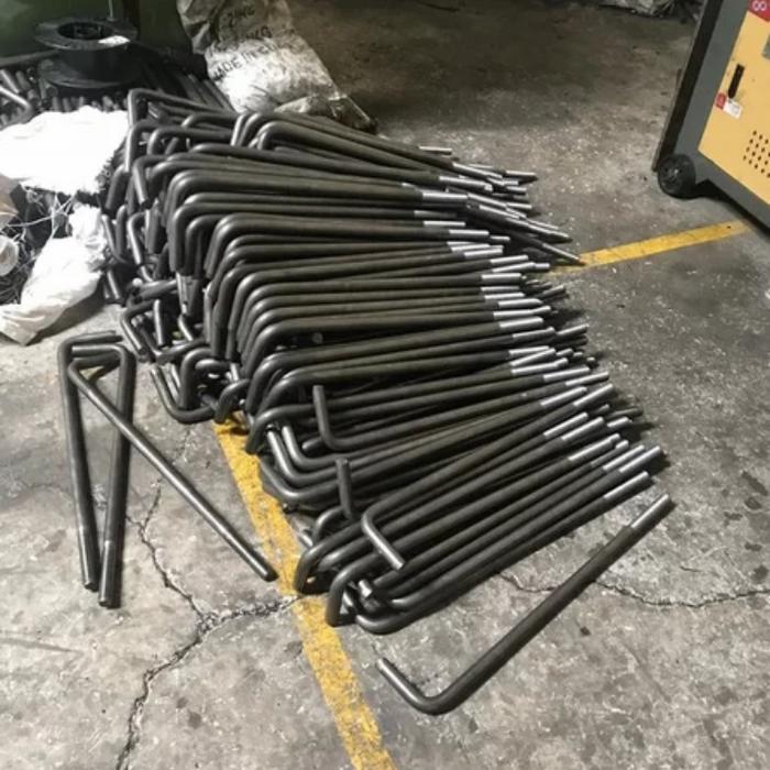 Jual Angkur L Besi Beton st37 1/2" m12 x 100cm / anchor bolt m12 x 100 ...