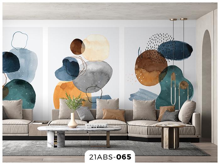 Jual Wallpaper Dinding Custom Mural Abstrak Geometri Japan Style ...