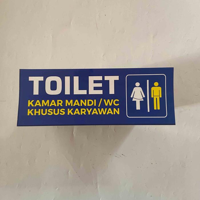 Jual Stiker Toilet Khusus Karyawan, Sticker Waterproof - Kab. Sleman ...