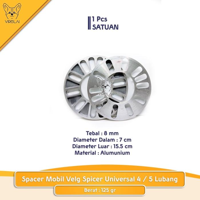 Jual [1 PCS / 4 PCS] Spiser / Spacer Velg Mobil Universal 4 / 5 Lubang ...