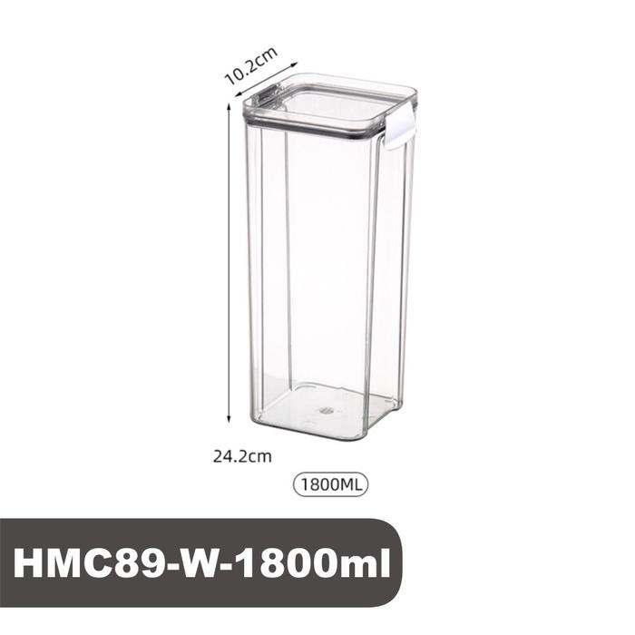 Jual TOPLES PLASTIK KOTAK BENING PENYIMPANAN CEREAL KONTAINER MAKANAN ...