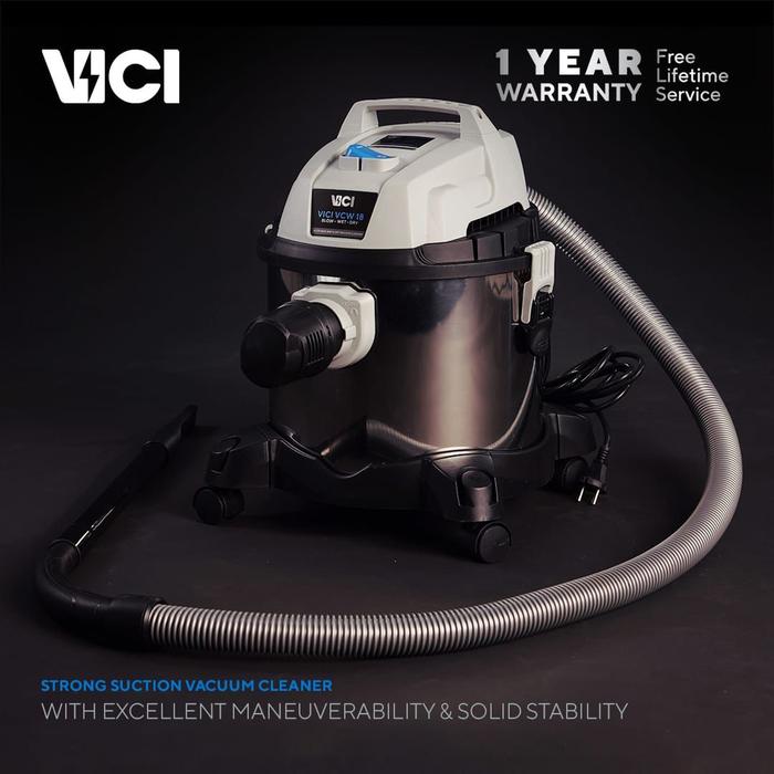 Jual Vacuum Cleaner 18 Liter Wet & Dry VCW 18 VICI / Vacum 18l / Vakum ...
