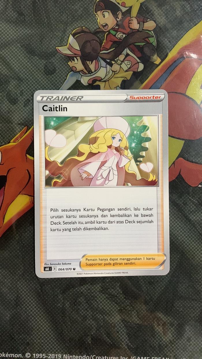 Jual caitlin 1 KARTU pokemon tcg card Indo set arkana memuncak - Kota ...