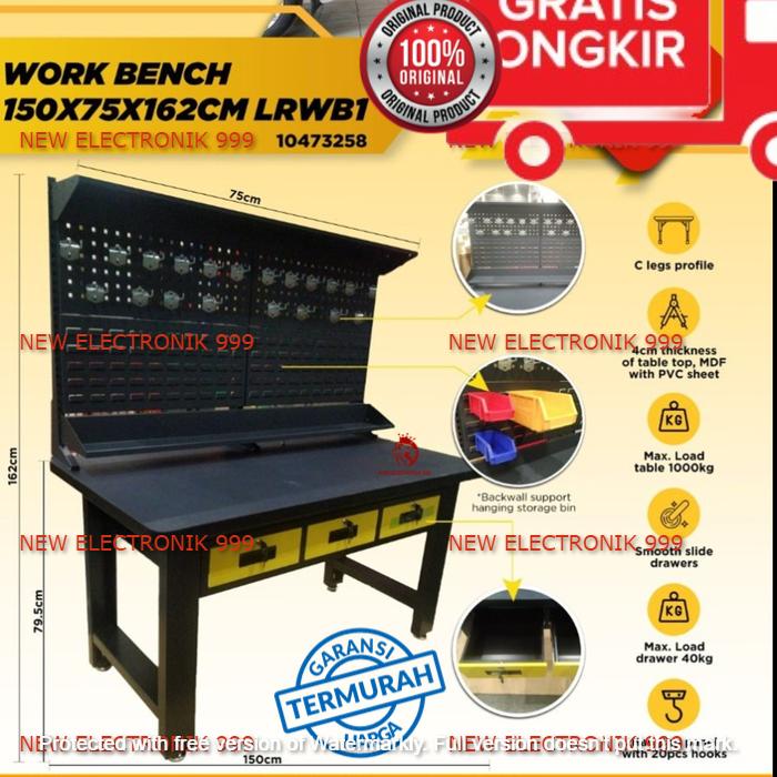 Jual KRISBOW WORK BENCH 150X75X162CM LRWB1 10473258 - Jakarta Barat ...