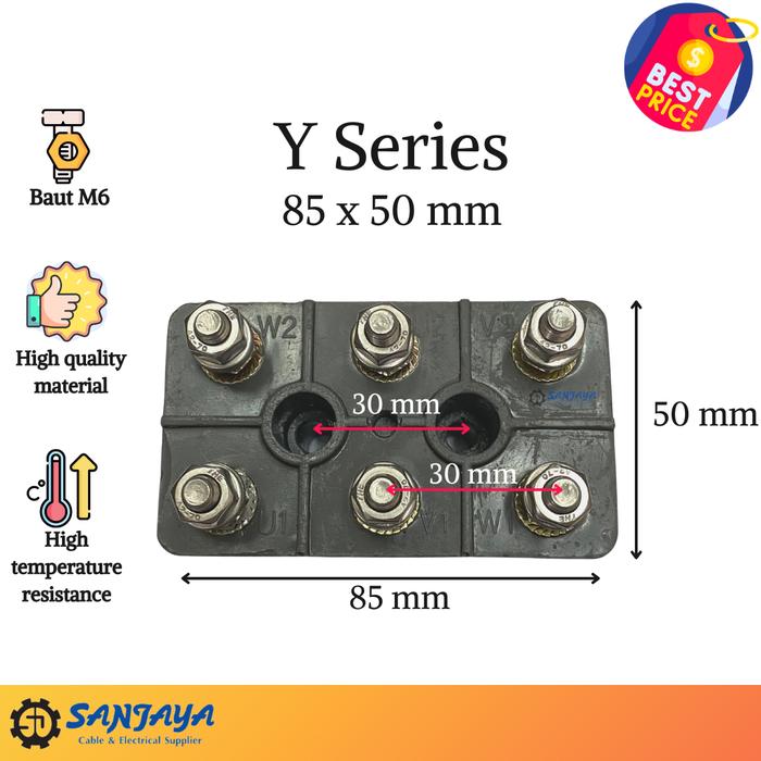 Jual Y160-180 6MM TERMINAL ELEKTRO / TERMINAL DINAMO MOTOR 85x50MM - Jakarta Barat - Sanjaya ...