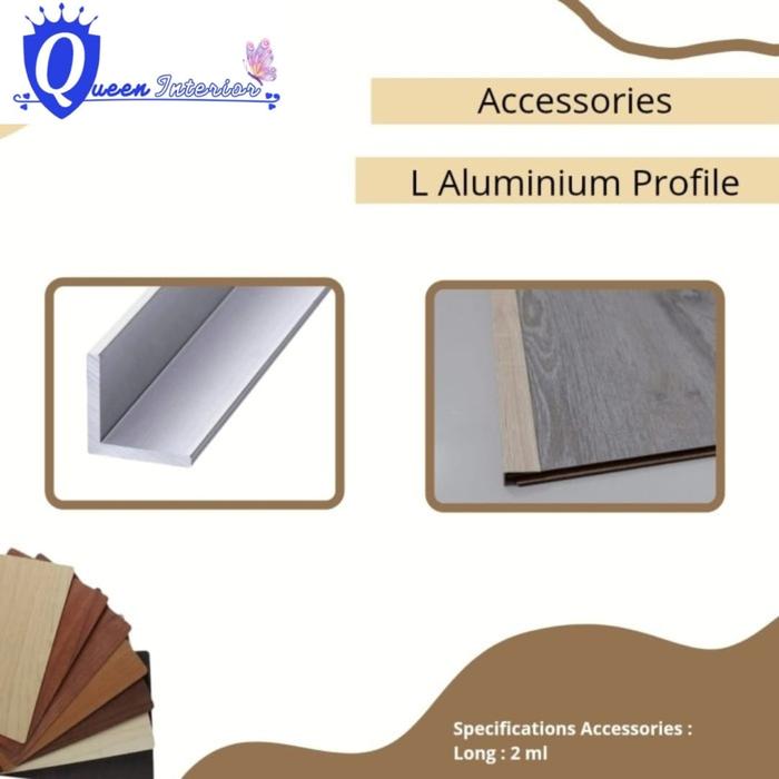 Jual Accesories List Parquet SPC Vinyl ALUMUNIUM T Profile L Profile ...