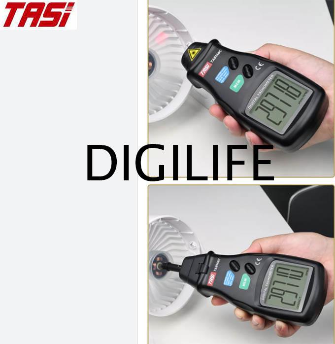 Jual Tachometer Data Logger 2in1 TASI TA8146C Laser Contact RPM Tester ...
