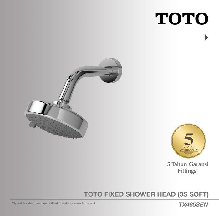 Promo TOTO Shower Head TX465SEN | Head Shower - Shower Mandi - Rain ...
