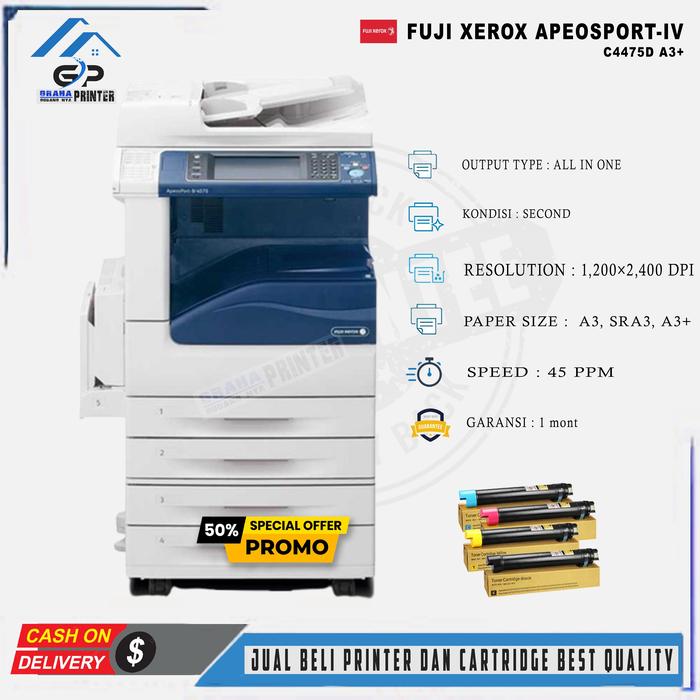 Jual Mesin Fotocopy Fuji Xerox ApeosPort-V C4475 C4475n C4475dn A3+ Murah - Jakarta Pusat ...