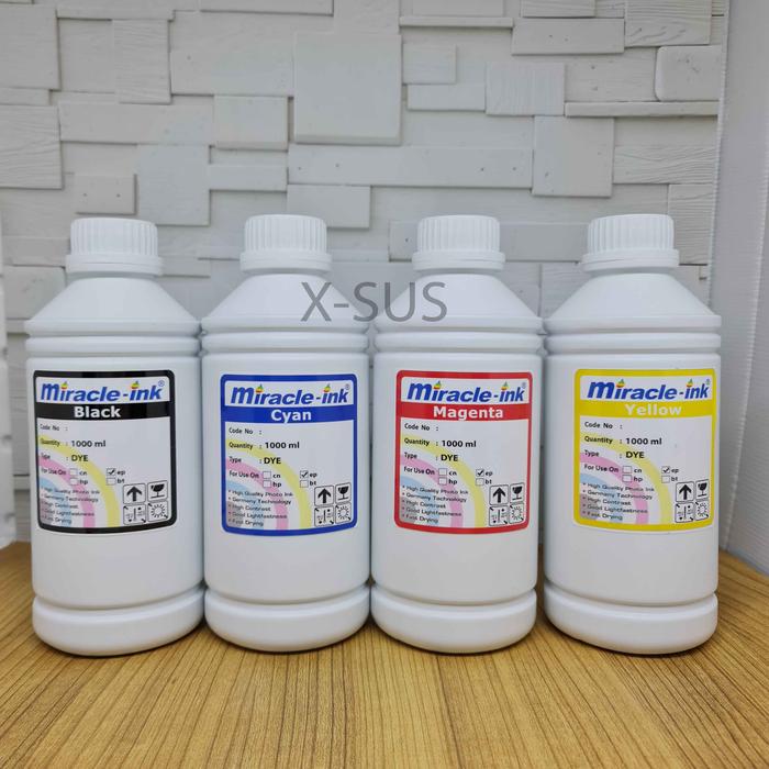Jual Tinta printer Miracle Ink Literan 4 warna canon-Tinta inkjet ...