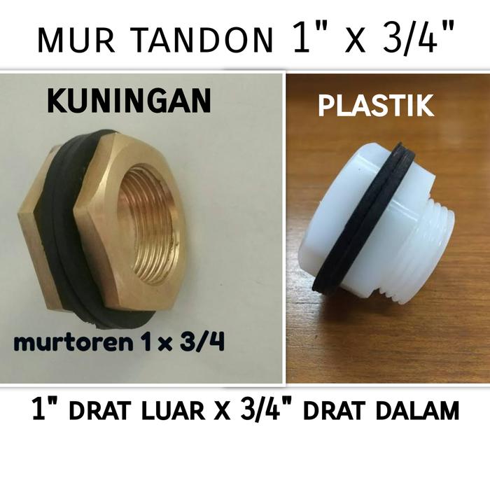 Jual Mur tandon 1" x 3/4" inch neple napel nepel verlop tandon mur ...