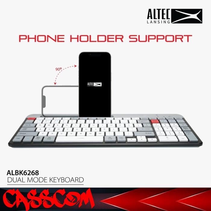 Jual Altec Lansing Keyboard Dual Mode Wireless/bluetooth Albk6268 Albk ...