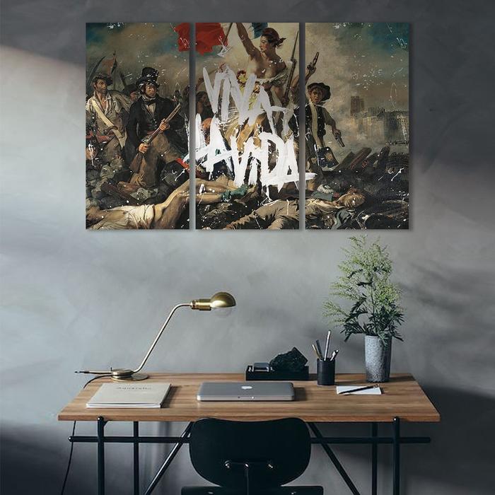 Jual [90X60] Poster Multipanel Lukisan Coldplay Viva La Vida - DE+ ...