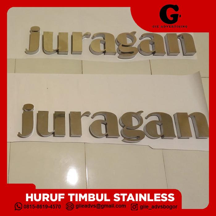 Jual HURUF TIMBUL STAINLESS STELL LOGO HURUF ANGKA - Kab. Bogor - gie ...