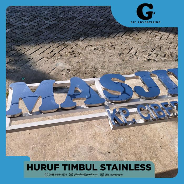 Jual Huruf timbul stainless steel untuk masjid - Kab. Bogor - gie ...
