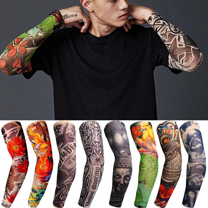 Promo Manset Tangan Tato Arm Sleeve Tatoo Tangan Pria Motor Lengan MST ...