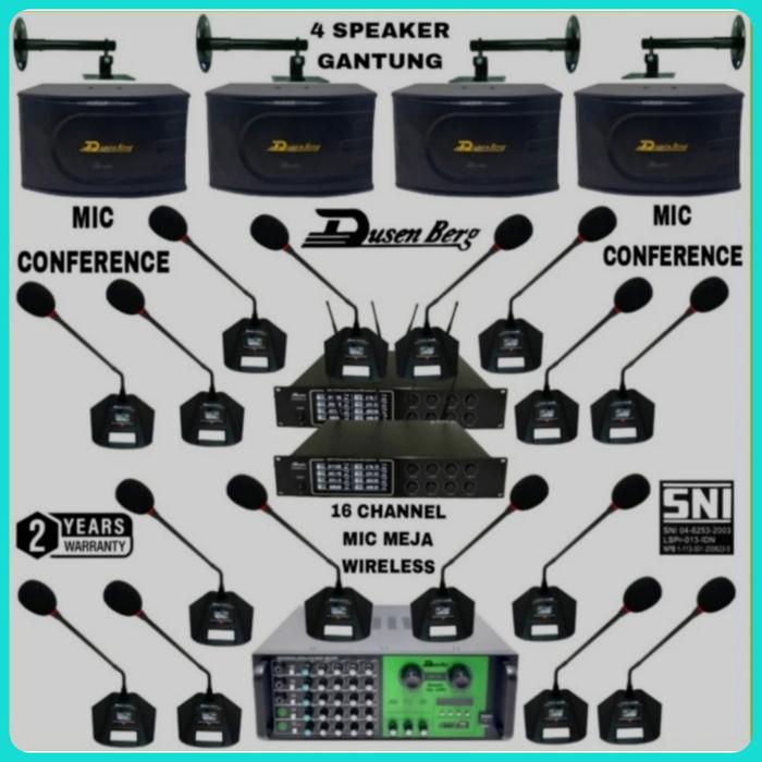 Jual PAKET SOUND RUANG RAPAT MIC WIRELESS CONFERENCE SYSTEM 16 MIC PESERTA - Jakarta Barat ...