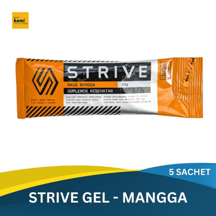 Jual STRIVE ENERGY GEL RASA MANGGA 1 BOX - Jakarta Utara - Kami Farma | Tokopedia