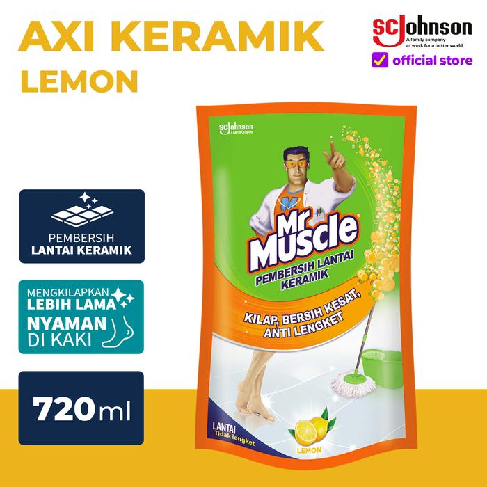 Promo Mr. Muscle Axi Keramik Pembersih Lantai Keramik Pouch Lemon 720ml - Kota Tangerang - SC ...