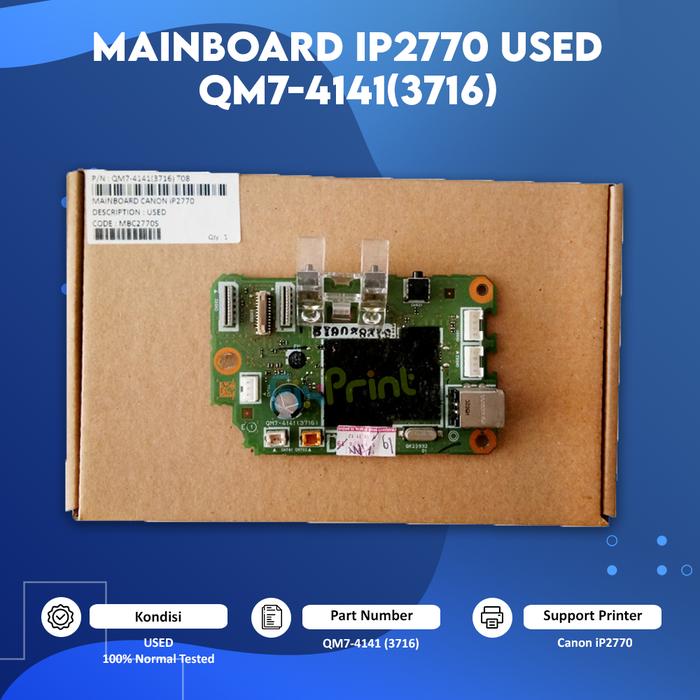 Jual Board Printer Canon IP2770, Mainboard Canon IP2770 Used QM7-4141 ...