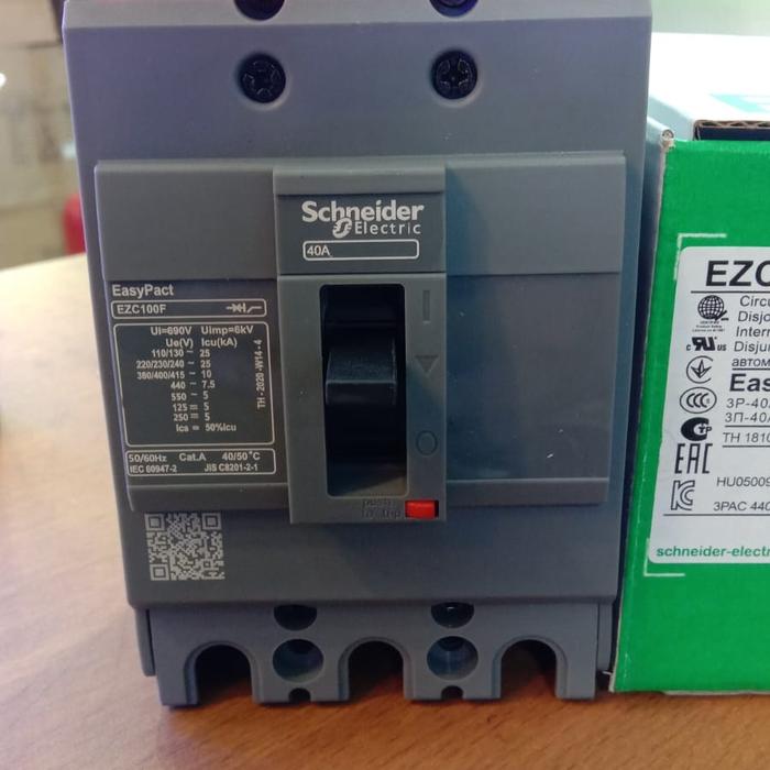 Jual mccb breaker schneider EZC 100f 40A EZC 100f 3040 3Phase 3p 40a tele - Jakarta Pusat - Sena ...