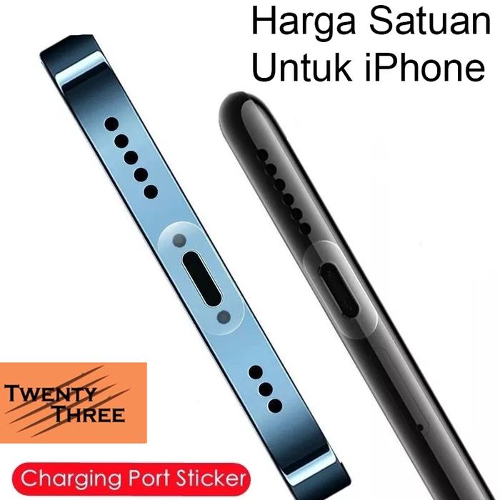 Jual Sticker Stiker Pelindung Lubang Charger Charging Port iPhone iPad ...