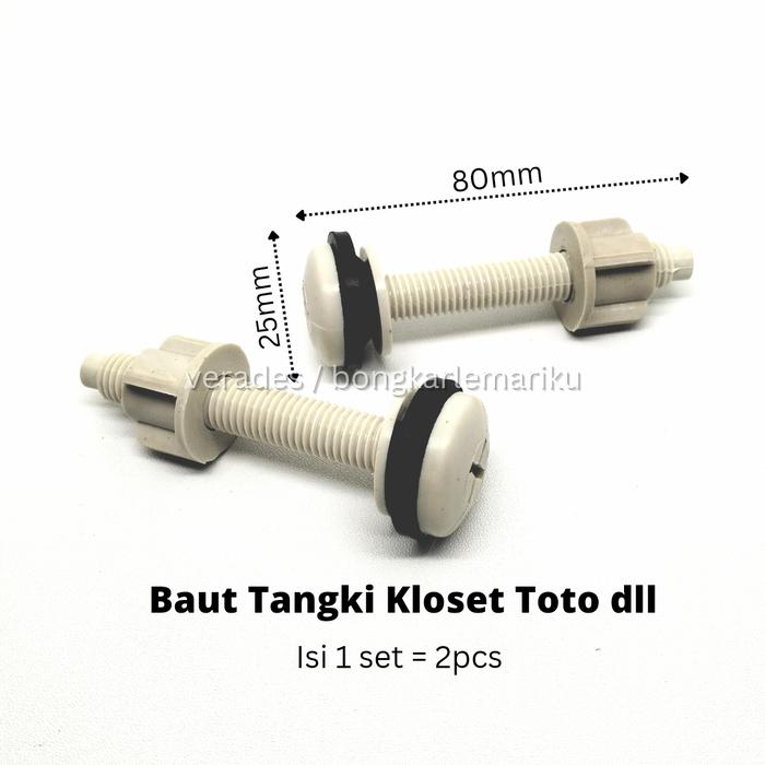 Jual Baut Tangki Kloset Universal Toto / Baut Tanki Closet - Kab. Bekasi - BongkarLemariku ...