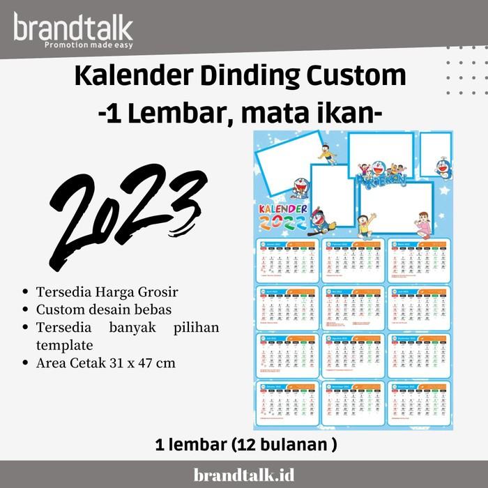 Jual Cetak Kalender Dinding Custom 2023- Mata Ikan - 1 lembar - CTS ...