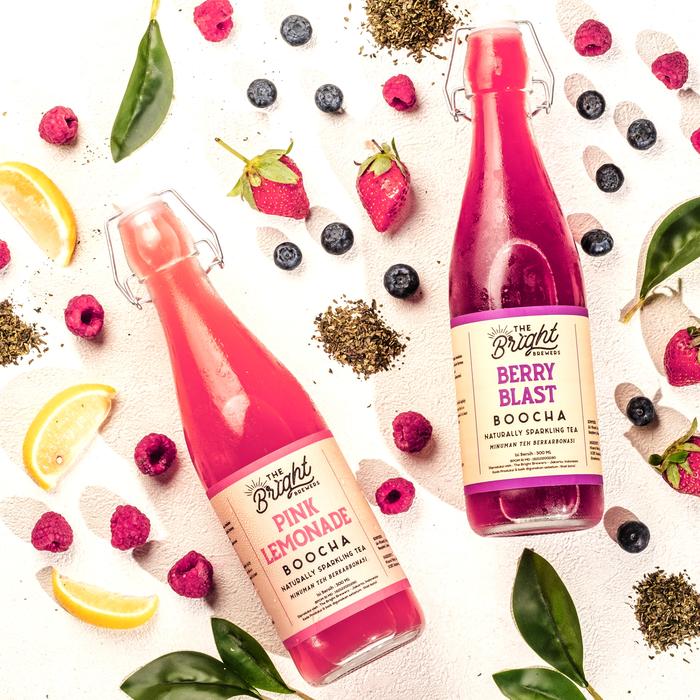 Promo Paket Kombucha Berry 500 ML - Bundle 2 Botol - Minuman Teh ...