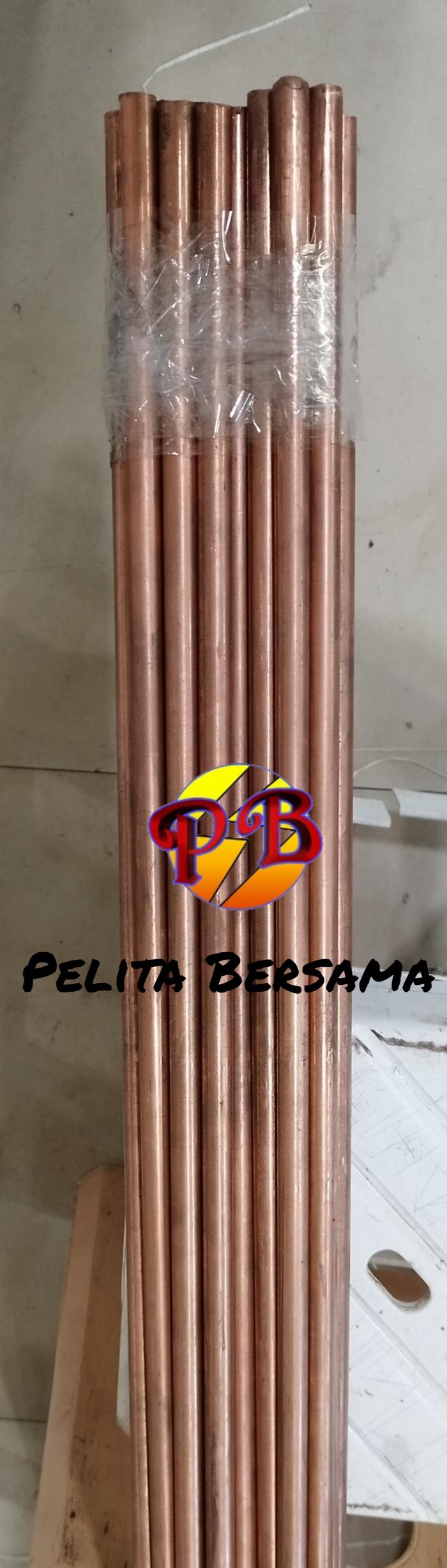 Jual Grounding Rod / Copper Rod 3/4 x 4 Meter Full Tembaga / Asli ...