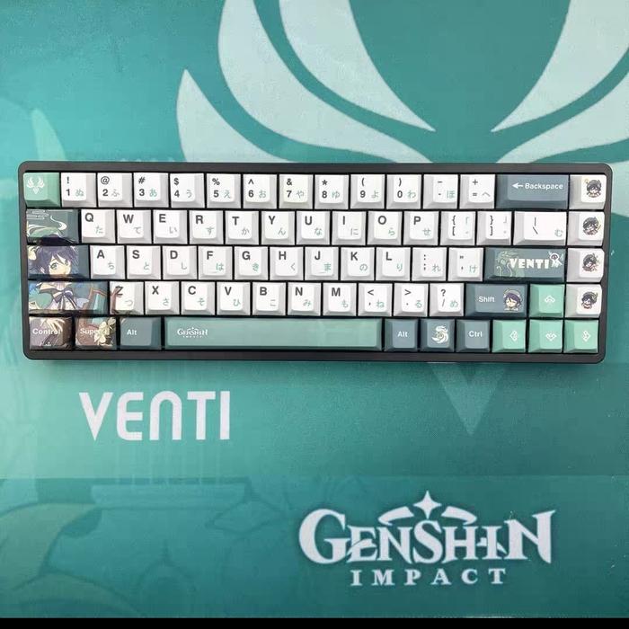 Jual Venti Keycaps set anime pbt not keqing (genshin impact) - Kab ...