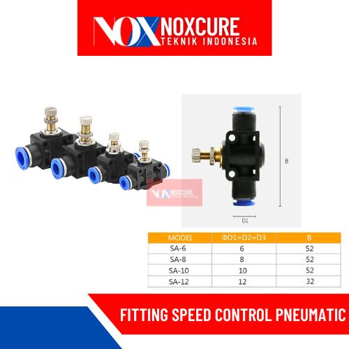 Jual Slip lock fitting pneumatic flow speed control MSA - 6MM - Jakarta ...