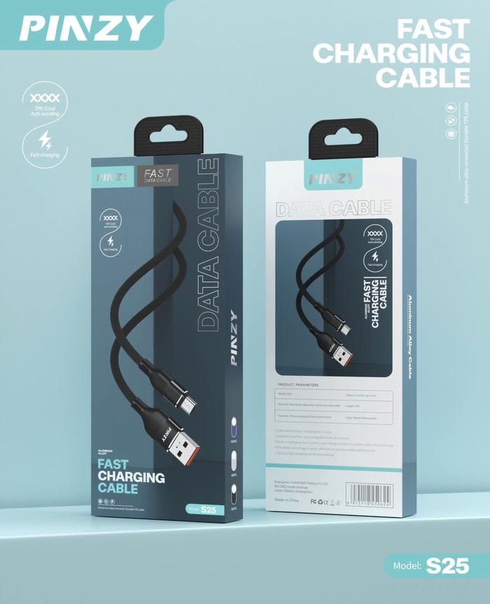 Promo Kabel Data - Kabel Charger PINZY S25 Type Micro USB Fast Charging ...
