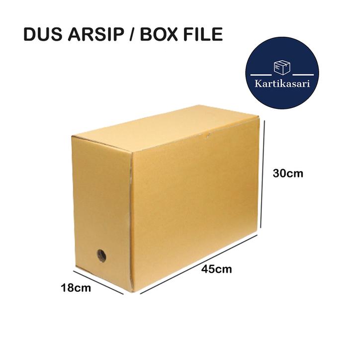 Jual KARDUS FILE / DOKUMEN / DUS ARSIP BUKOPIN ORGANIZER BOX 45x18x30cm ...