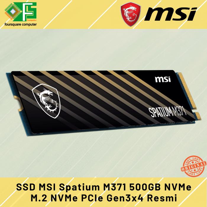 Jual MSI Spatium M371 M.2 NVMe 500GB PCIe Gen3x4 | SSD M2 NVMe 500GB Resmi - Kota Bandung ...