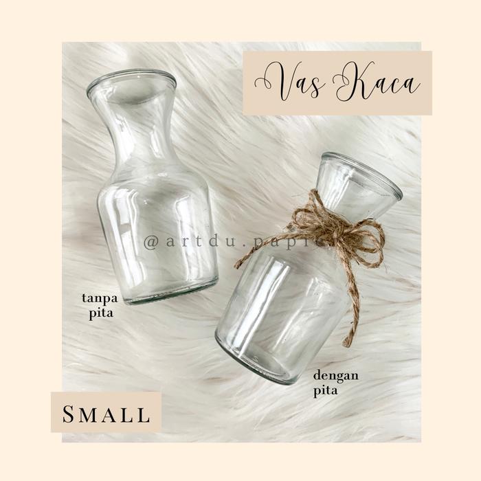Jual Vas Bunga Kaca Bening Tali Rami / Ructic / Pitcher / Vase ...