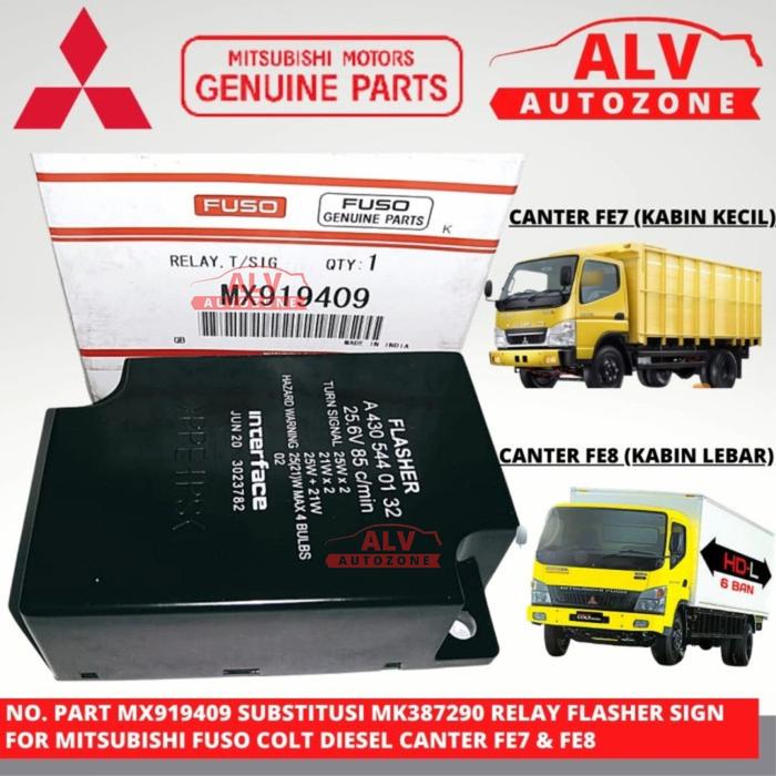 Jual RELAY FLASHER SIGN/SEN FUSO CANTER COLT DIESEL FE7 & FE8 (MX919409 ...