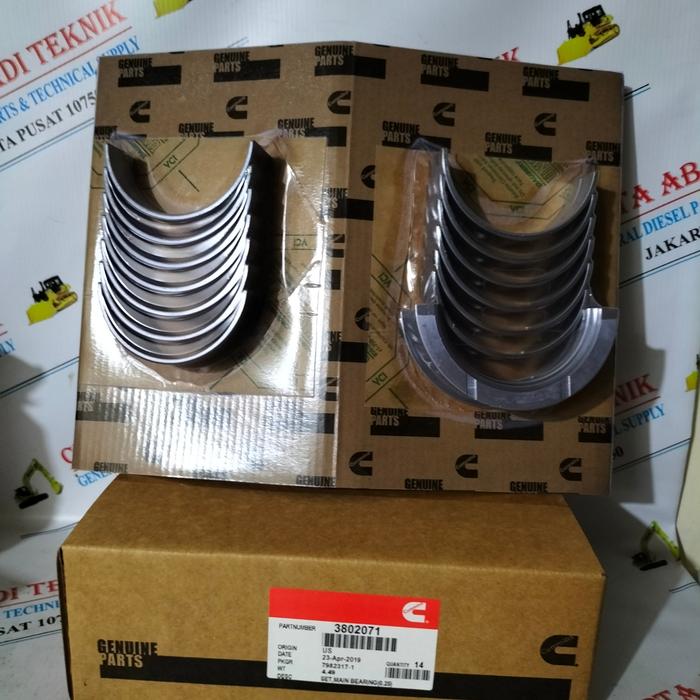 Jual 3802071 Main Bearing 0,25 / Komatsu PC200-7 / Cummins 6BT ...