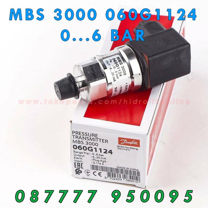 Jual MBS 3000 6 BAR 060G1124 PRESSURE TRANSMITTER DANFOSS MBS3000 ...