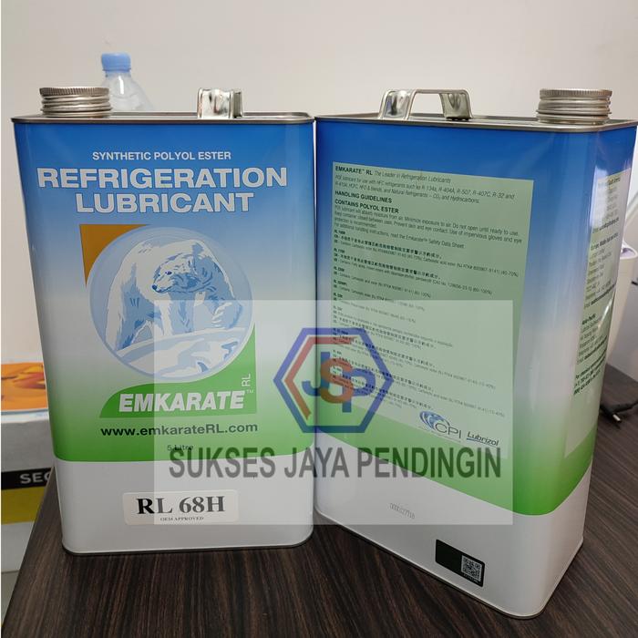 Jual Oli Emkarate RL68H Original 5 liter / Oli Kompresor RL68H ...